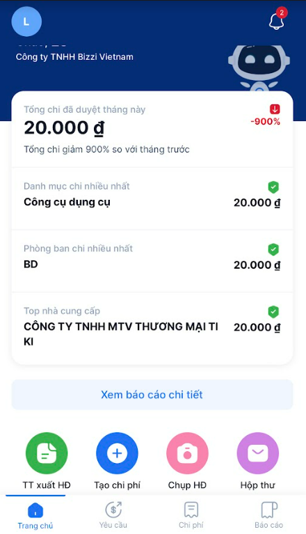 11. Cách nhận và kiểm tra hóa đơn điện tử trên app Bizzi Expense - Send ...